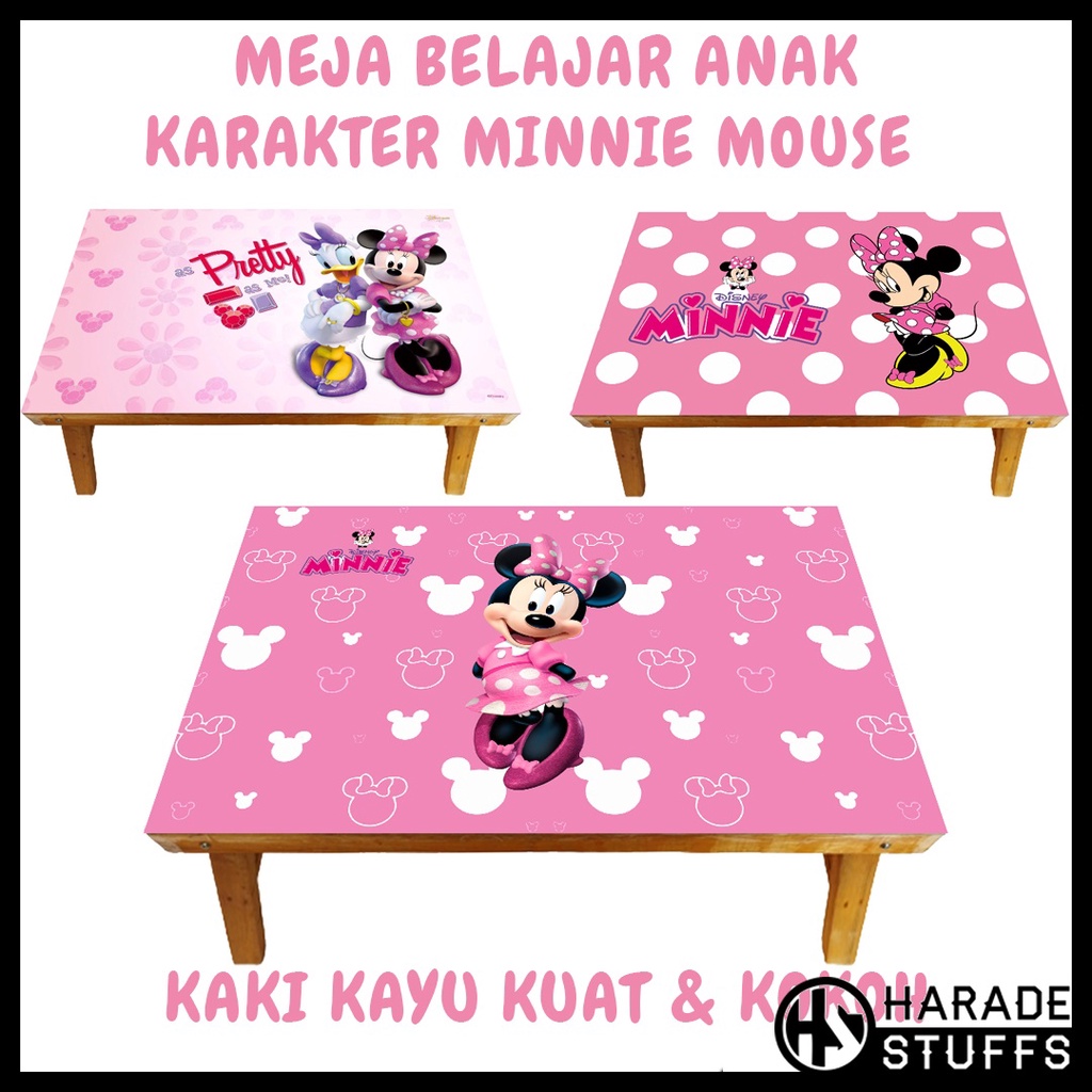 Minnie MOUSE Character Children's Folding Study Table | Shopee Malaysia