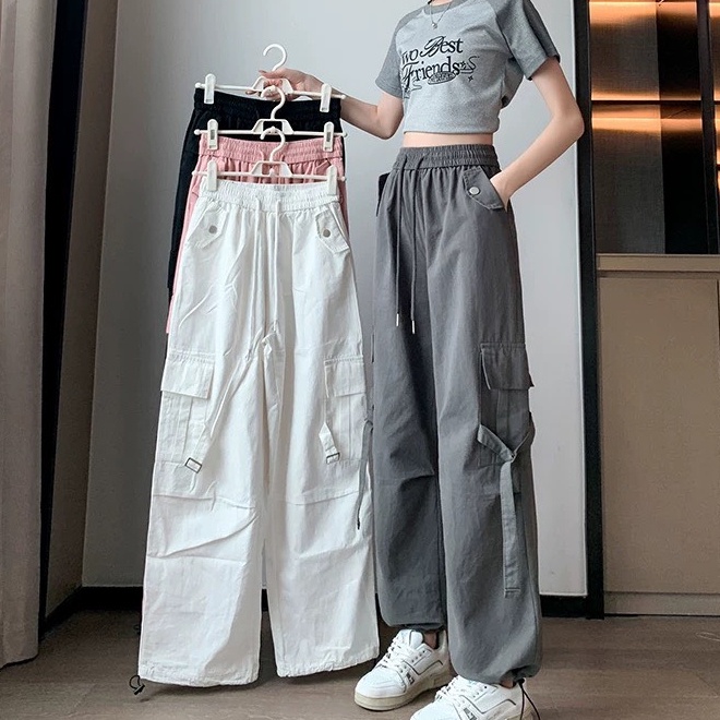 Wide-legged Pants Men And Women Khaki Fabric With Shorts Style In Box ...