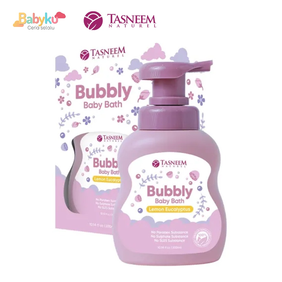 Tasneem Naturel Bubbly Baby Bath | 300ml | Lemon Eucalyptus | Shopee ...