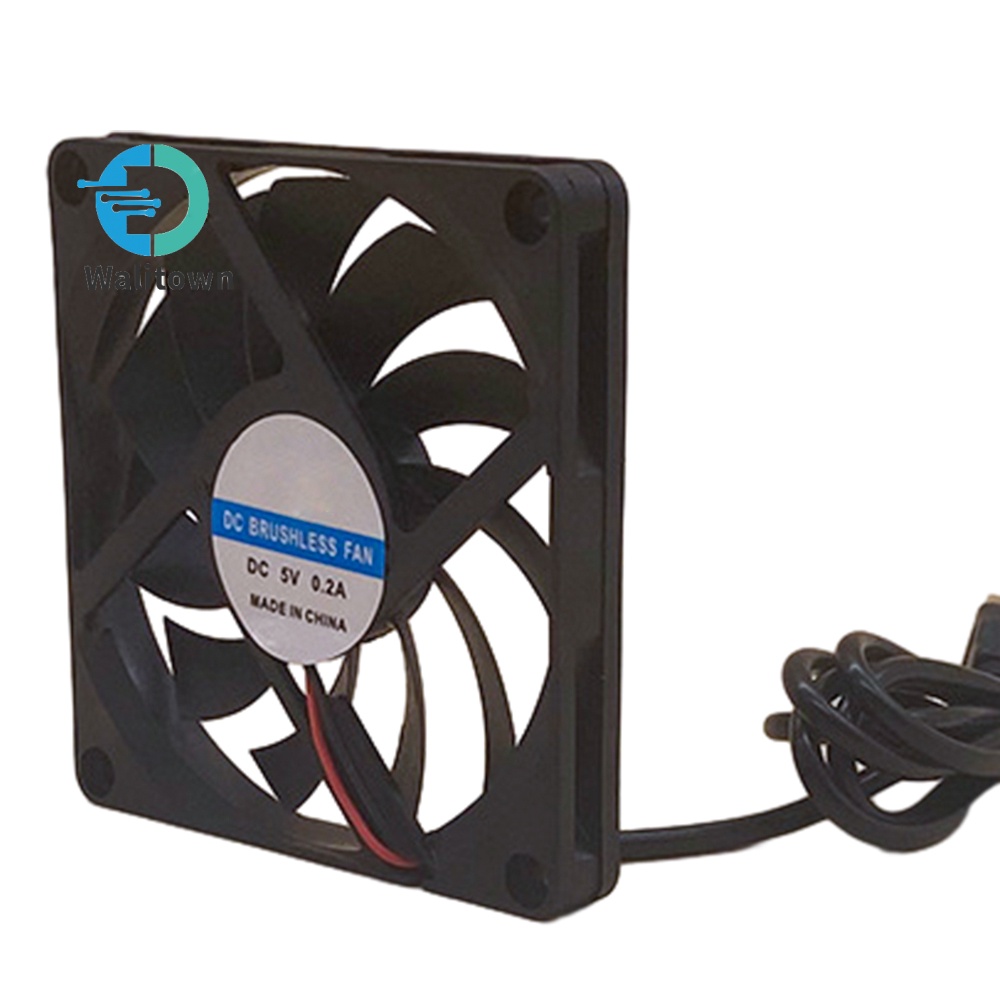 DC8010 5V 80mm Ultra Thin Silent Fan USB Speed Control Fan Portable Cooling Fan for Flat-Screen ...