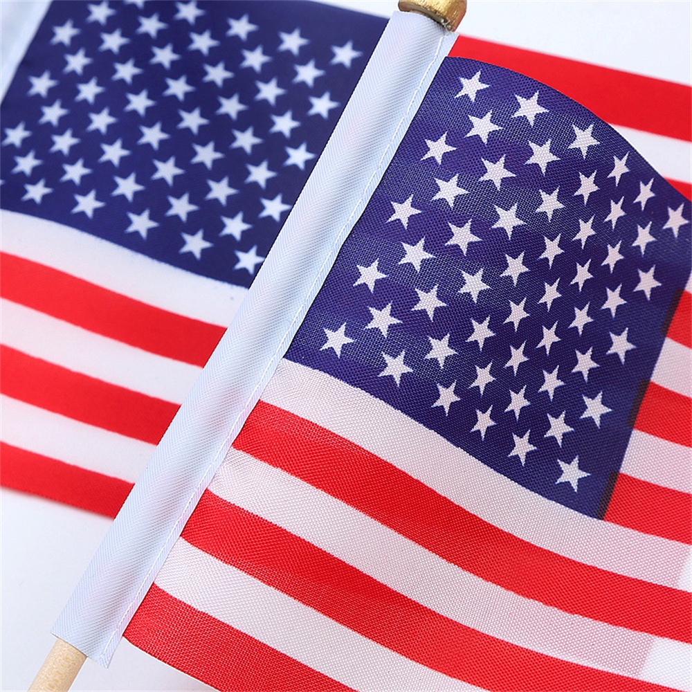 American Stick Flags Hand Waving Flag USA 5x8 Inch Handheld Mini Flag ...