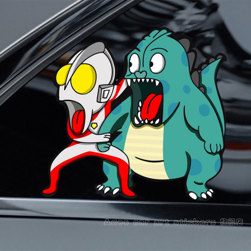 Ultraman Funny Waterproof Stickers for Car/Motorcycle/Scooter ...