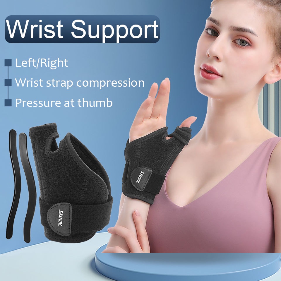 AOLIKES Thumb Guard Bracers Wrist Joint Pain Sprain Fracture ...