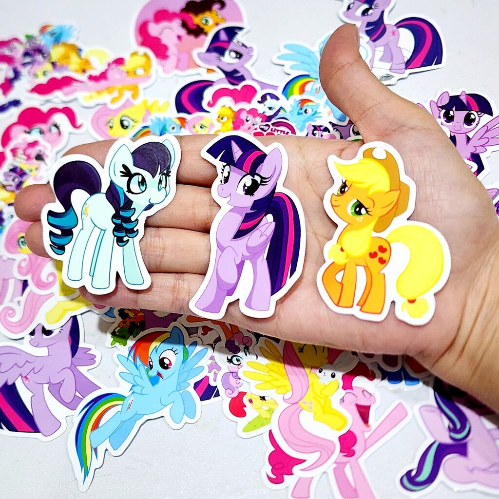 Little Pony sticker (Full Body) Self-Adhesive Waterproof And Cute (50 ...