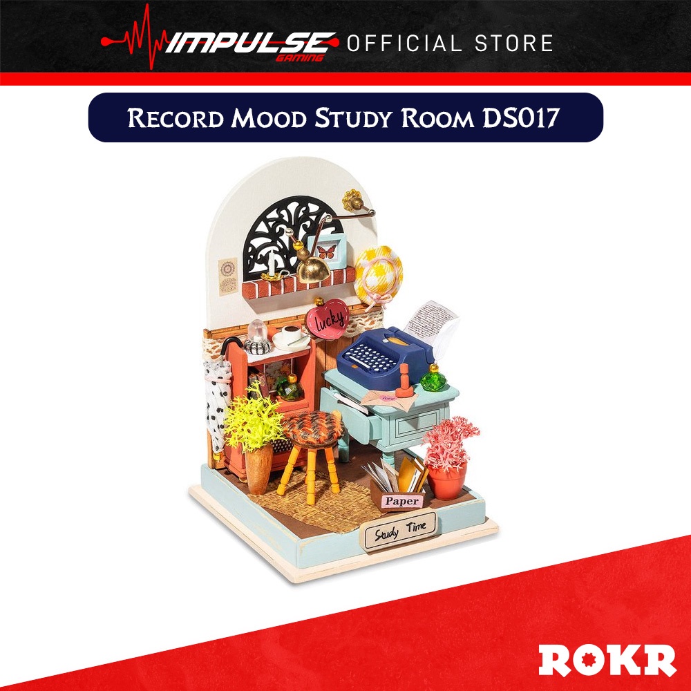 Robotime ROKR Rolife Record Mood Study Room DS017 | Shopee Malaysia