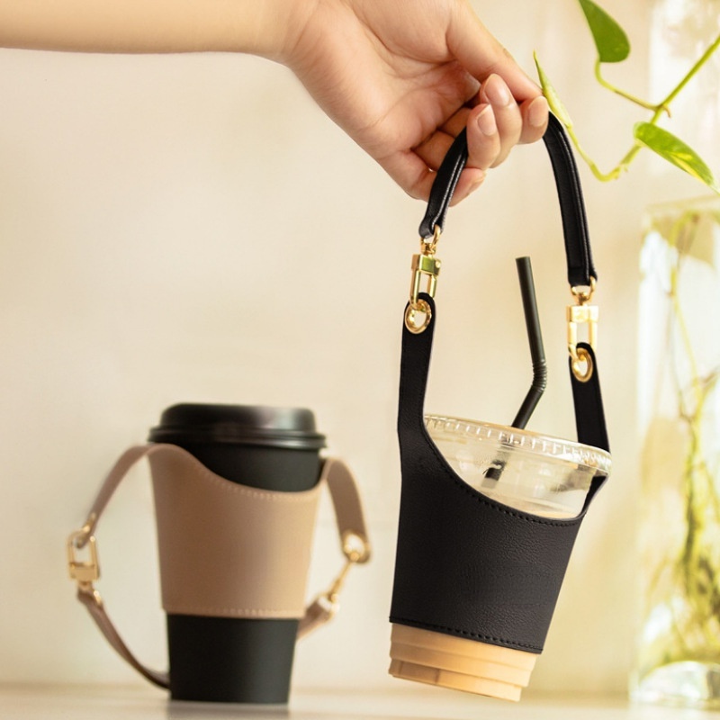 PU Leather Tumbler Case PU Leather Tumbler Case Water Bottle Lanyard ...