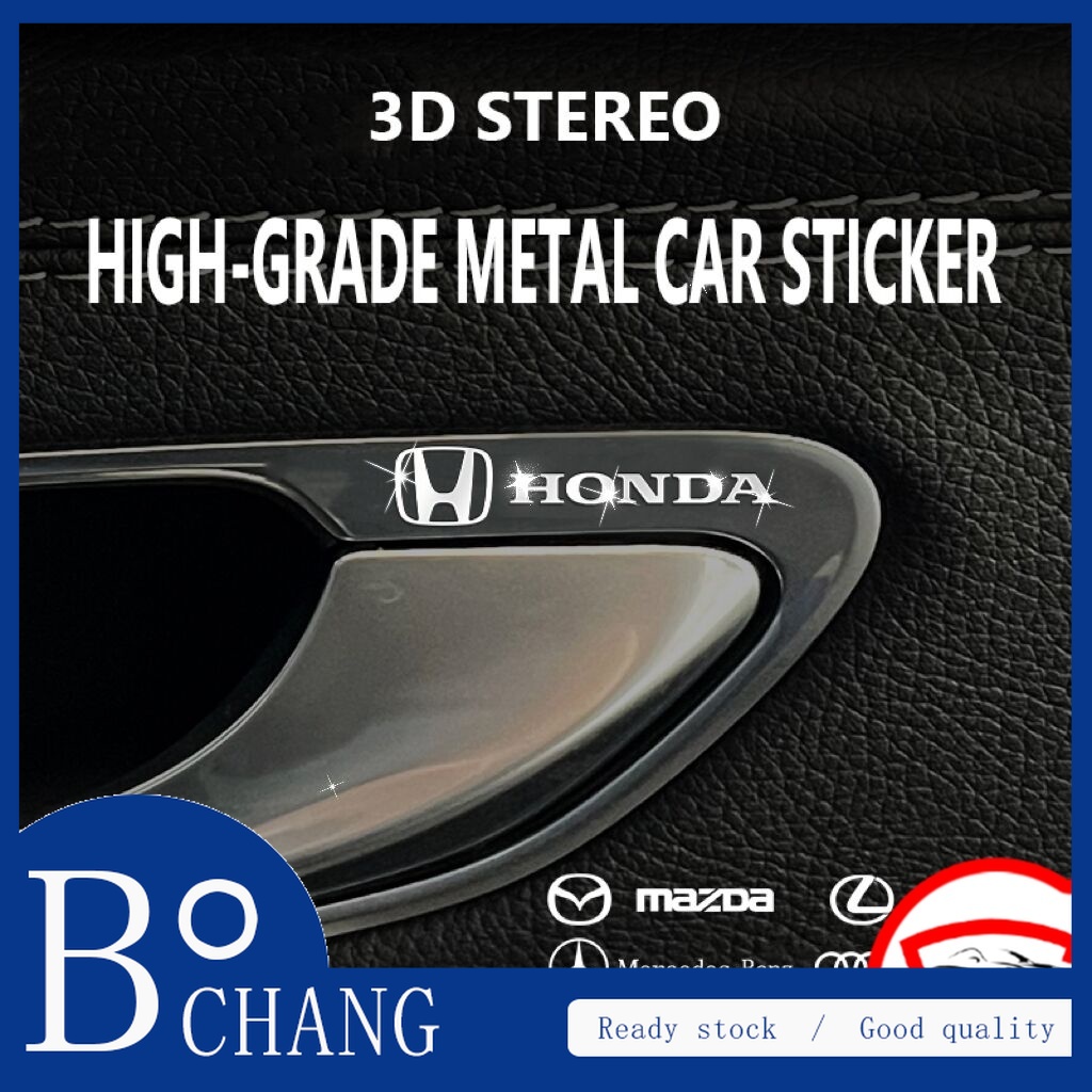 bc 4.5CM 3D Car Logo Metal Sticker Car Interior Steering Wheel Central ...