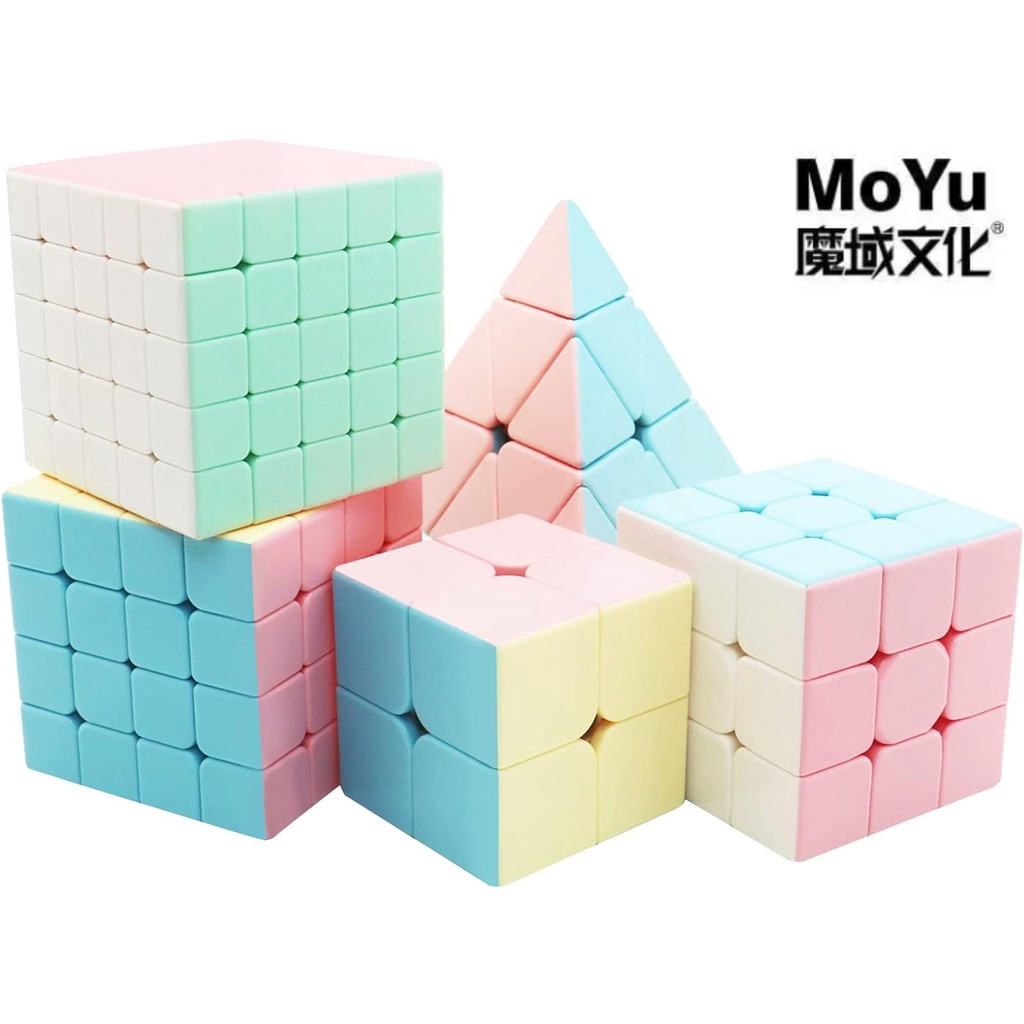 MoYu Magic Cube 2x2 3x3 4x4 5x5 Pyraminx Macaron Speed Cube Stickerless ...