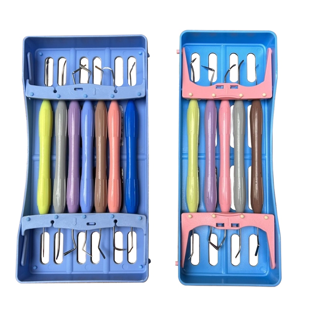 【Sterilization Box 】5 / 7 PCS Kit Dental Composite Resin Silicone ...