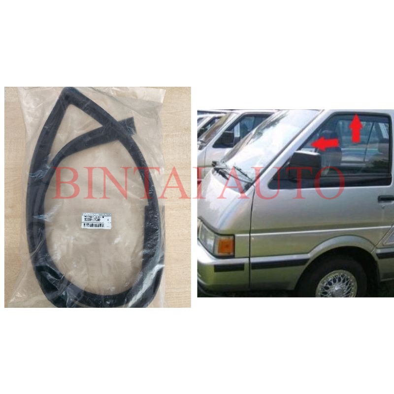 *ORIGINAL NISSAN C22 VANETTE DOOR GLASS RUN CHANNEL RUBBER/ GETAH ...