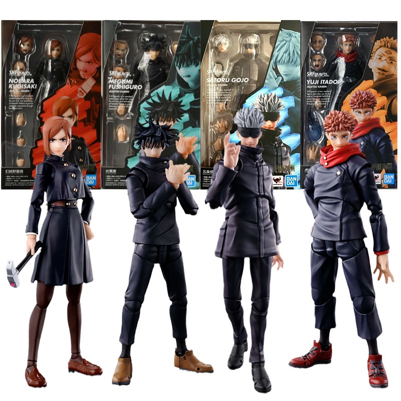 Bandai Genuine Jujutsu Kaisen Anime Figure Shf Gojo Satoru Itadori Yuji ...