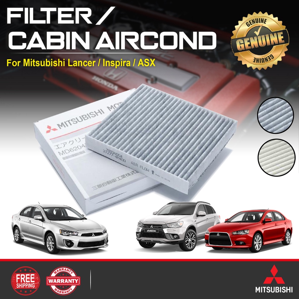 MITSUBISHI CABIN AIR FILTER NORMAL CARBON FIBER LANCER INSPIRA ASX ...