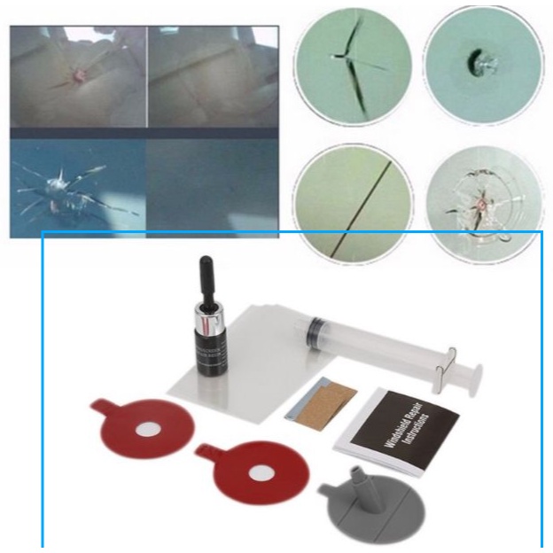 REPAIR KIT Gam Cermin Kereta/Glass Repair/Car Crack/Mobile/Phone Screen ...