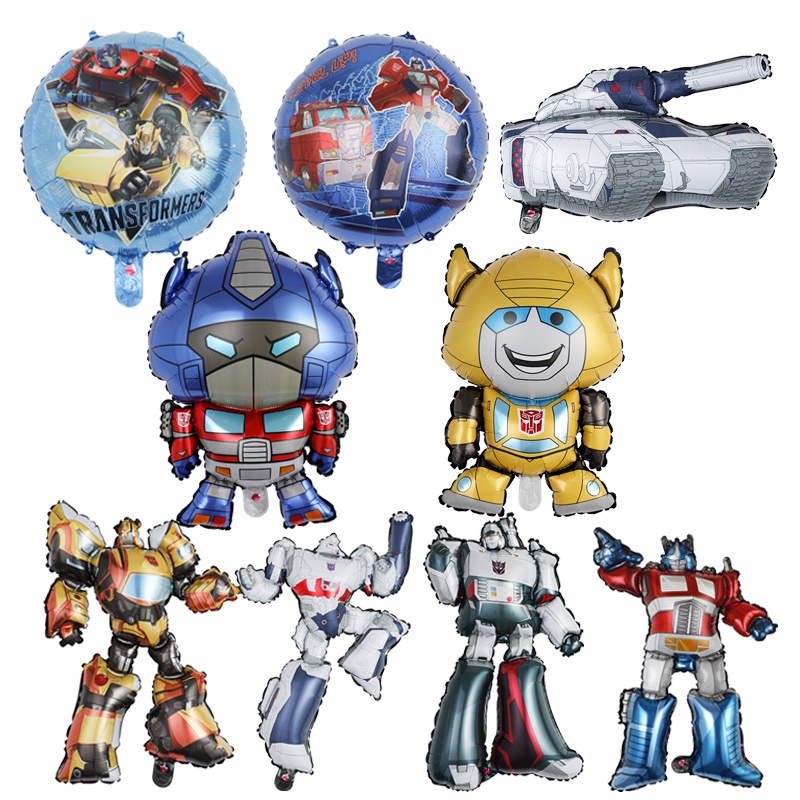3D Transformers Aluminum Foil Balloon Bumblebee Optimus Prime Tank ...