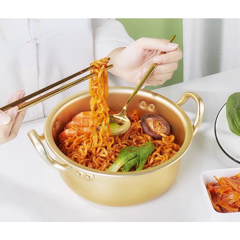 Ramen Pot with Lid, Fast Noodles Cooking Pots, Alluminum Shin Ramyun ...