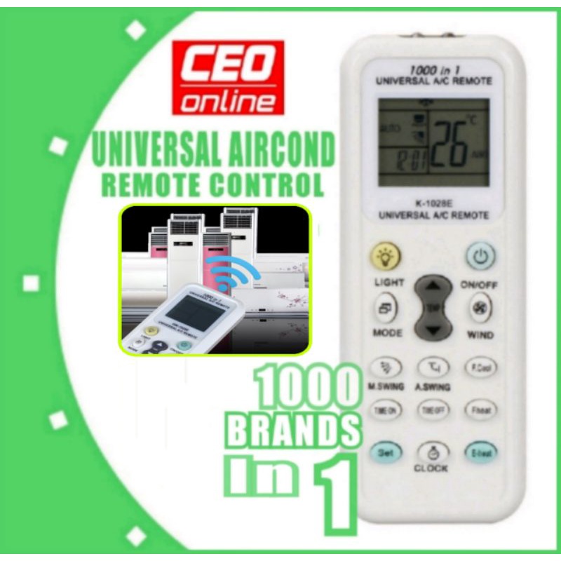 CEO Universal Aircond Remote Control Air Conditioner All Brands 1000 In ...