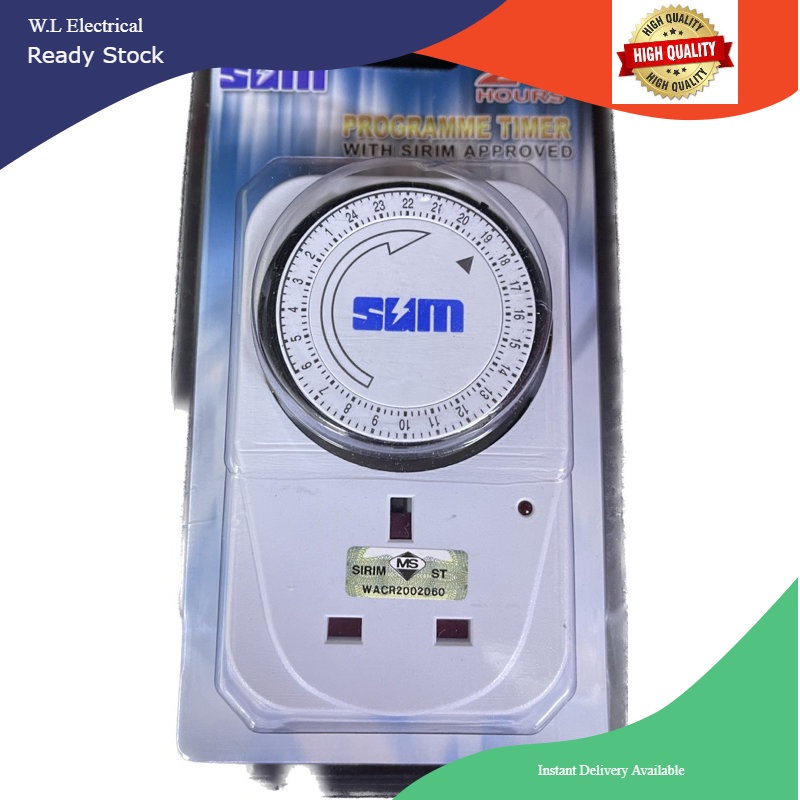 Sum 24 Hours Programme Timer With Sirim Approved Shopee Malaysia 