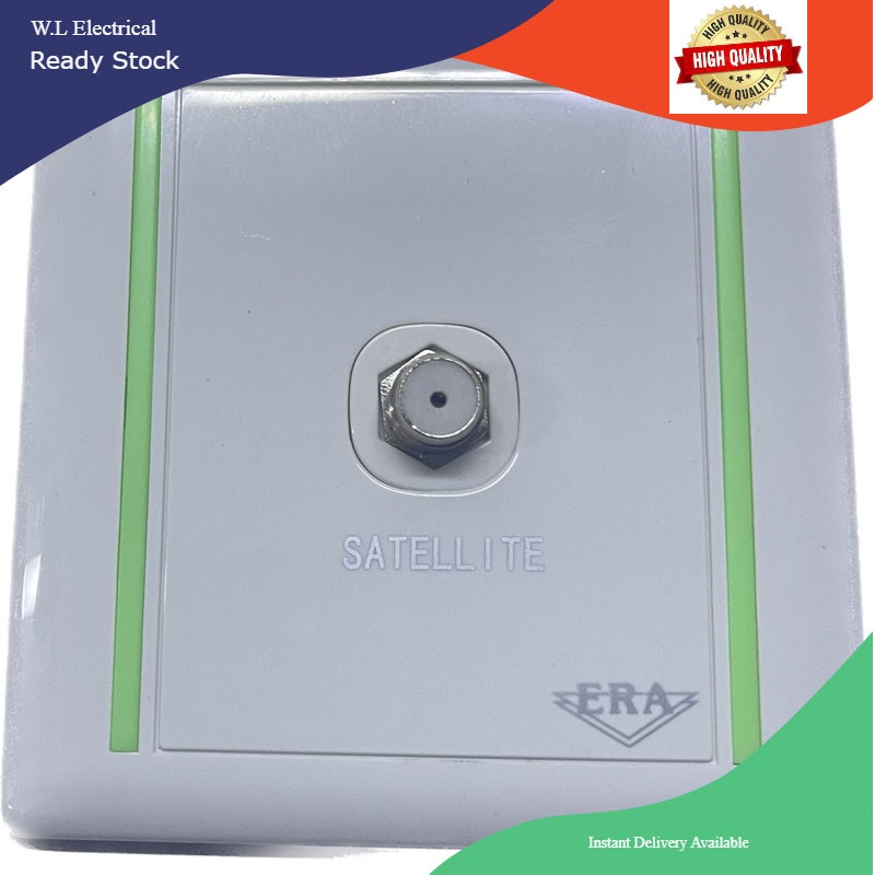 ERA S-A5/01AS 1Gang Satellite/Socket Wall Plate (Astro Use)(F-type ...