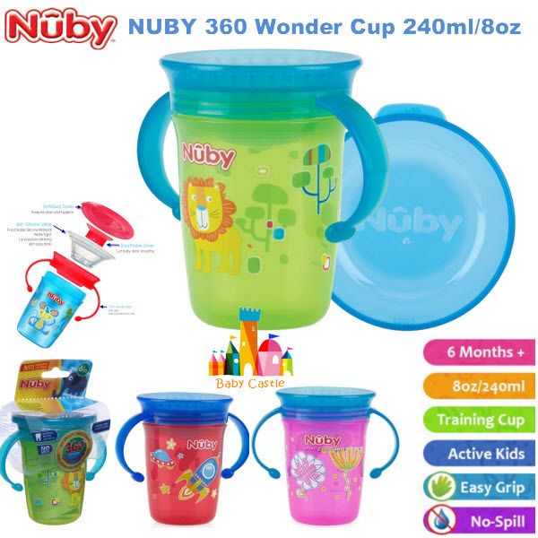 NUBY 360 Wonder Cup 240ml/8oz (6m+) | Shopee Malaysia
