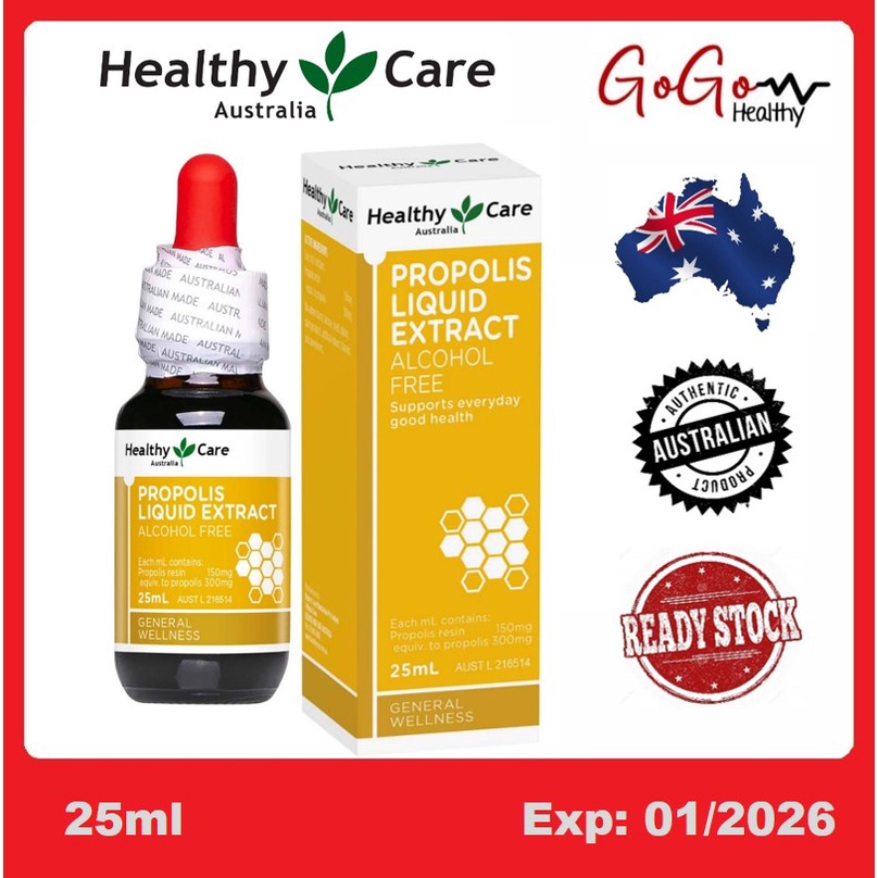 Healthy Care Propolis Liquid Extract Alcohol Free 25ml (EXP APR 2027 ...