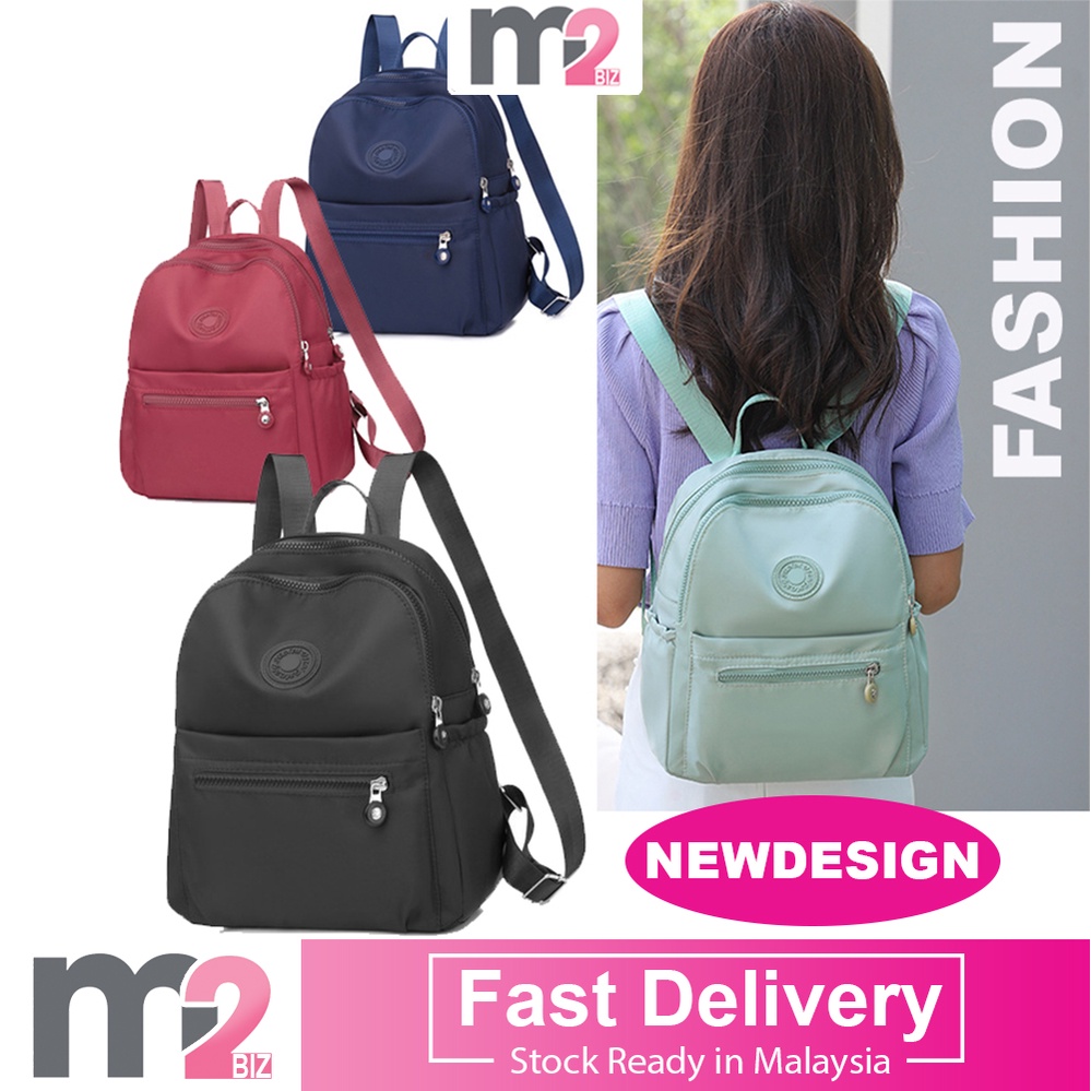 High Quality Women Lady Logo Nylon Backpack Large Capacity ...