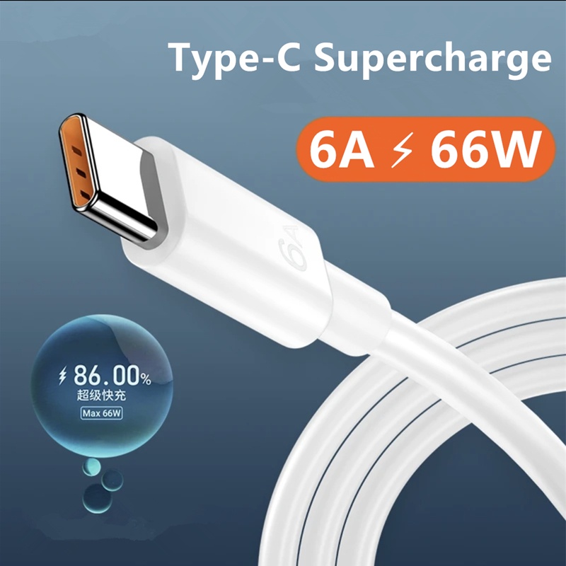 Type-C Cable 6A 66W Rapid Cable Data Cable Super Quick Charging Cable | Shopee Malaysia