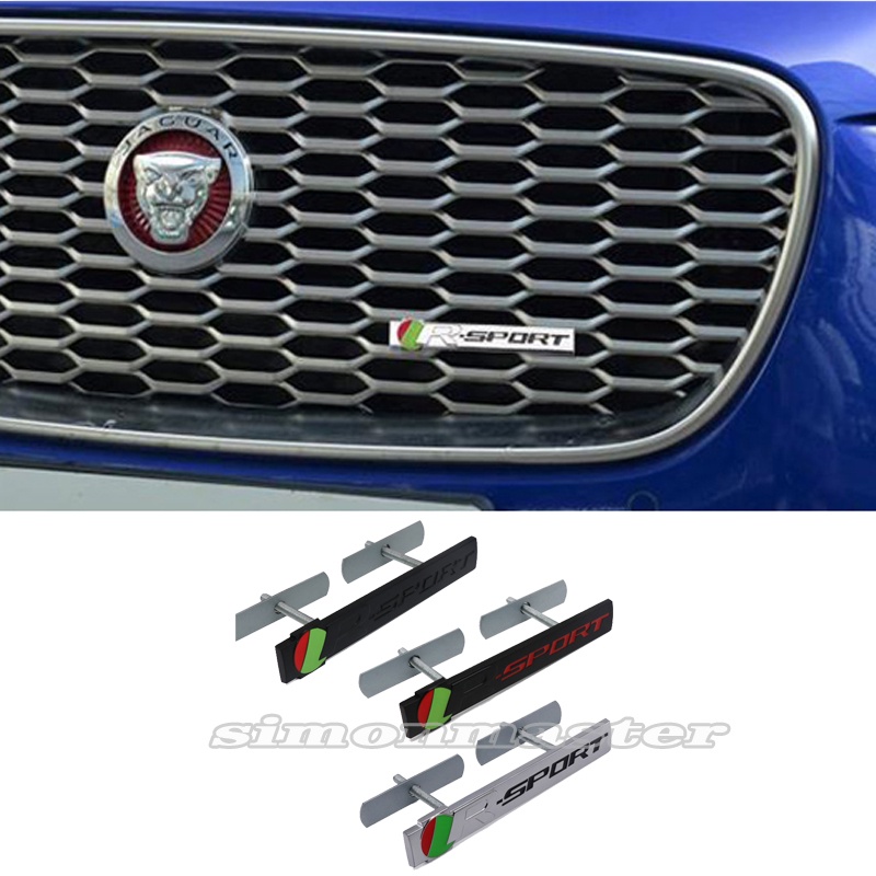 Metal Modified R Sport Car Front Grille Emblem Badge Auto Body Logo ...