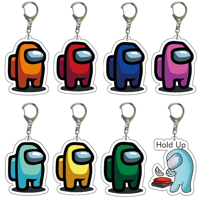 Anime Game Among Us Keychain Crewmates/Imposter Car Keychains for Men ...