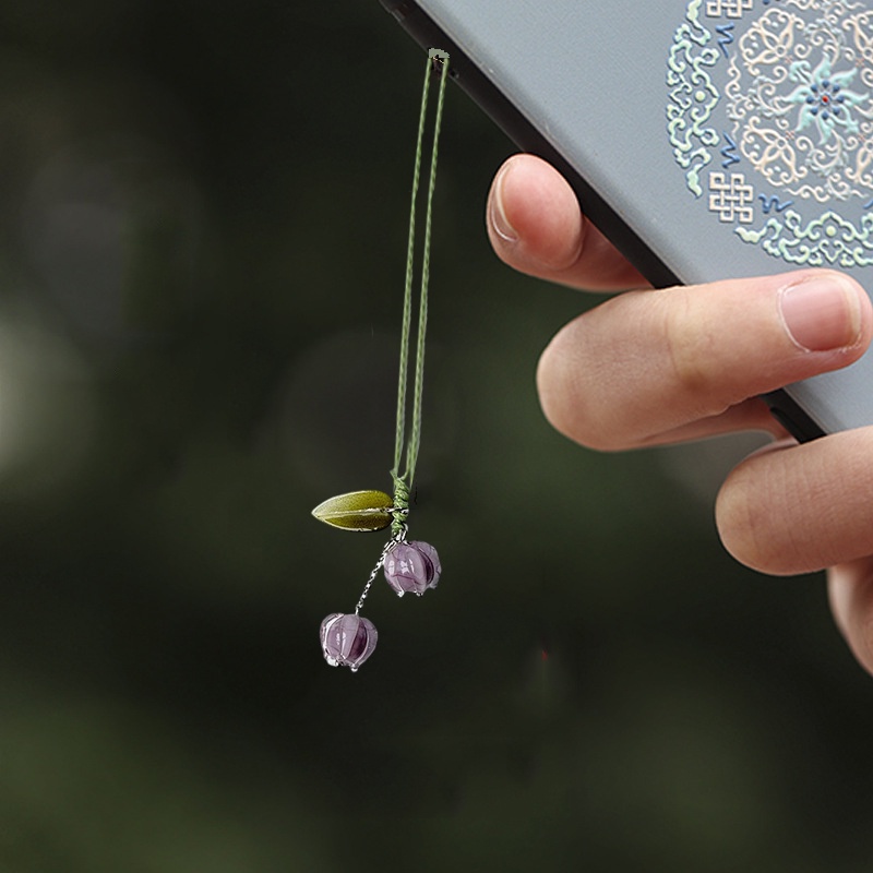 Tulip Flower Mobile Phone Straps Charm Cute For Phone Short Lanyard ...