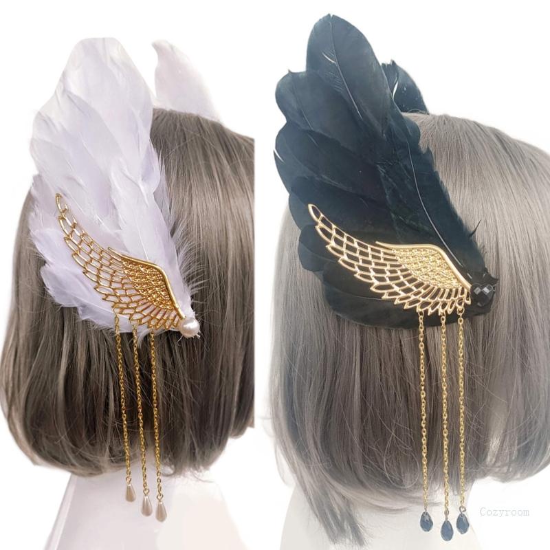 Crazy Girl Anime Hair Clip Feather Wing Hairclips Teens Girl Party ...