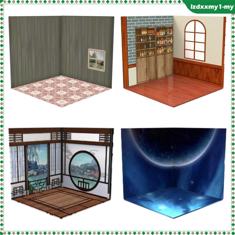 [ 1/12 Scale Backdrop Scene Model Background Scene for Action Figures ...