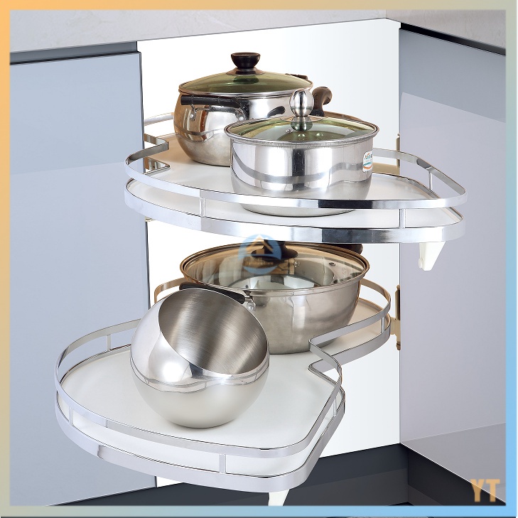 Kitchen cabinet corner rotating corner flying saucer small monster pots ...