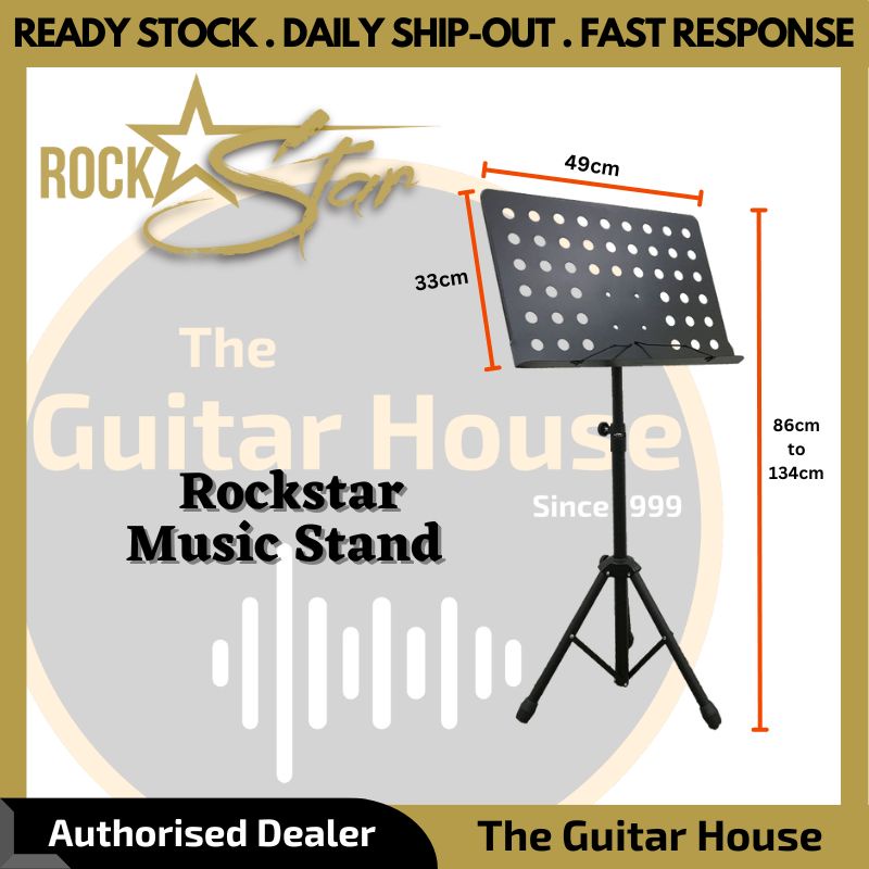 RockStar Conductor Music Stand Adjustable Heavy Duty Holder for Food ...