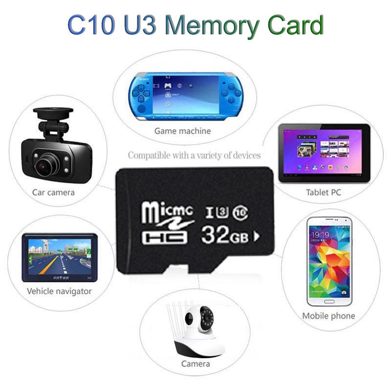 32G Memory Card Ultra Class C10 10 U3 Ultra High Speed Micro SD TF Card ...