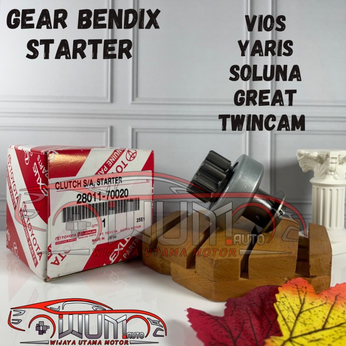 Gear BENDIX STARTER Dental BENDIK STATER VIOS YARIS SOLUNA GREAT ...