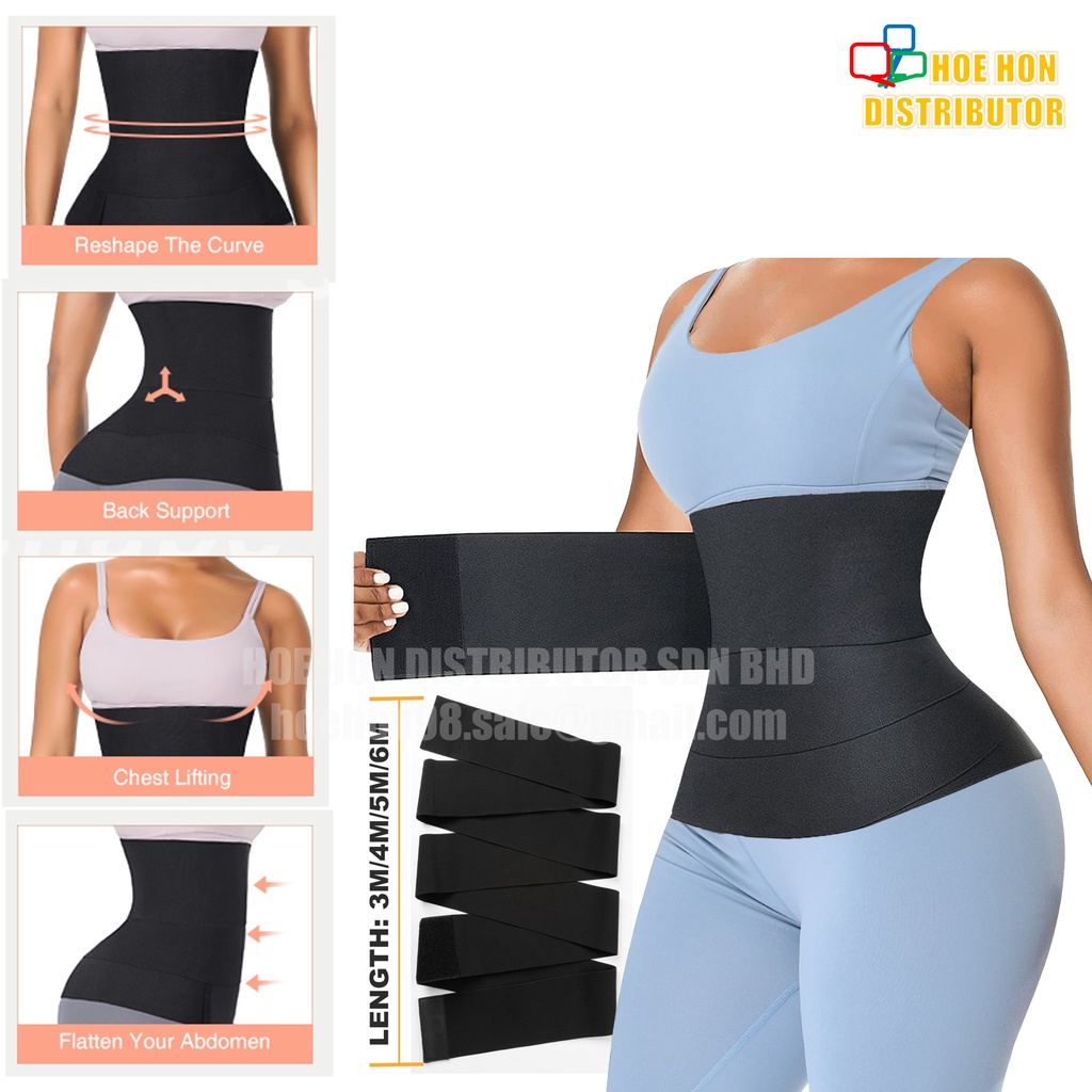 Multipurpose Sport Body Strap Bandage / Slimming Waist Belt 3m 4m 5m 6m ...