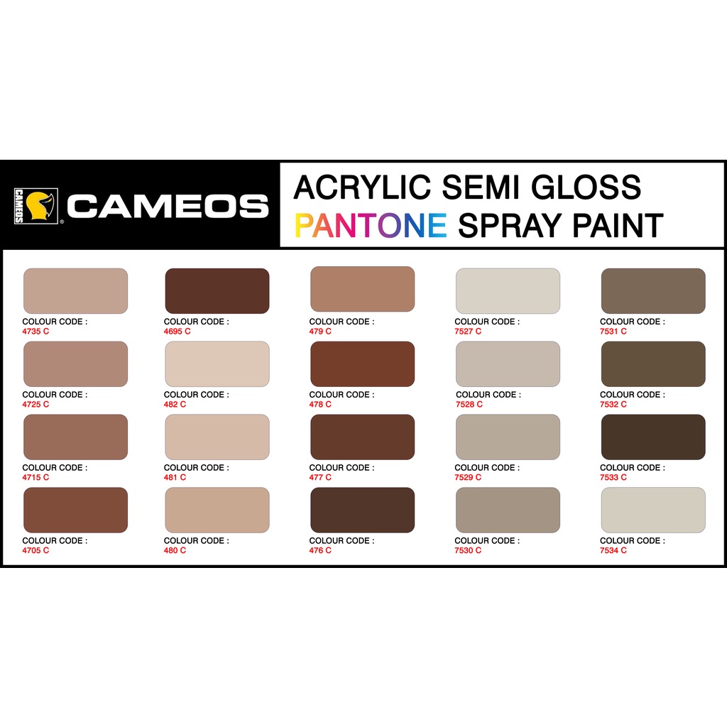 PANTONE Color P61 - Aerosol Spray Paint - CAMEOS 400ML/Bottle | Shopee ...