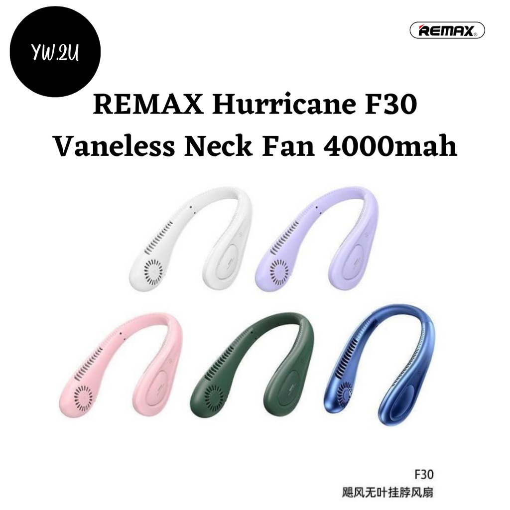 REMAX Hurricane F30 Vaneless Neck Fan 4000mah | Shopee Malaysia