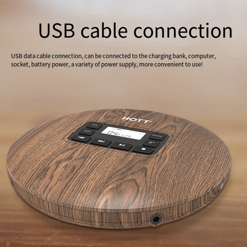 Hott CD611 Portable CD Player Lcd Display High Fidelity High Quality ...