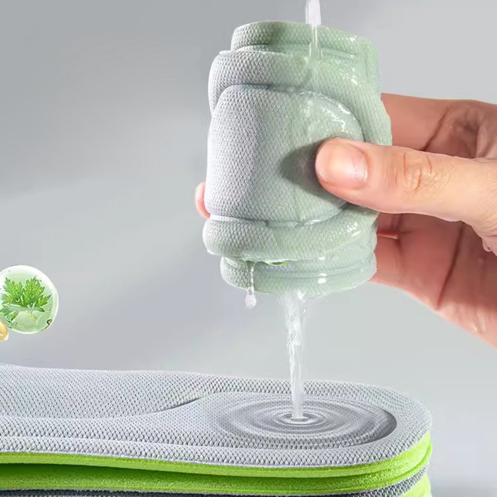 4D Soft Sweat Memory Foam Insoles for Shoes Men Women Deodorant Absorb ...