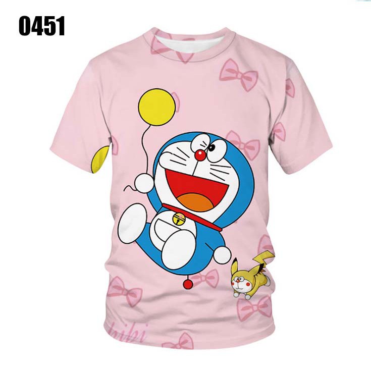 Summer t shirts men/women cool Doraemon 3D printed t-shirt Short sleeve ...