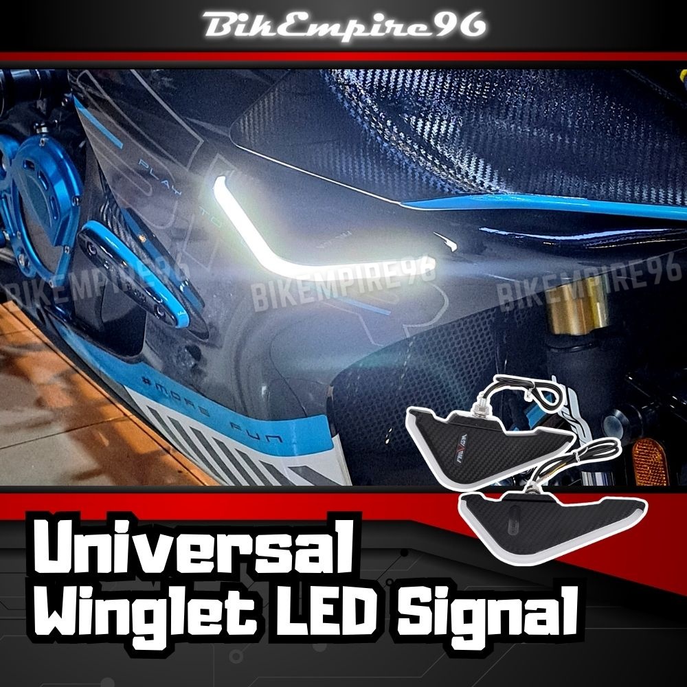 Motorcycle Universal Winglet LED Signal for All Superbike Ducati BMW ...