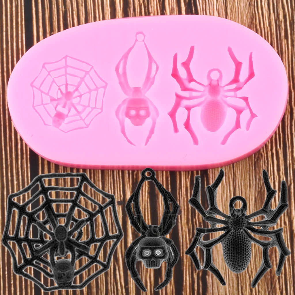 DIY Spider Silicone Mold Polymer Resin Clay Mould Fondant Cake ...