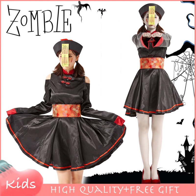 Chinese Zombie Dress For Woman Sexy Horror Vampire Costume Cosplay ...