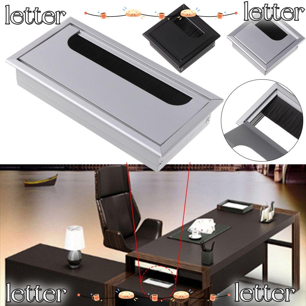 LETTER Tidy Computer Grommet Rectangle Line Box Wire Hole Cover Office ...
