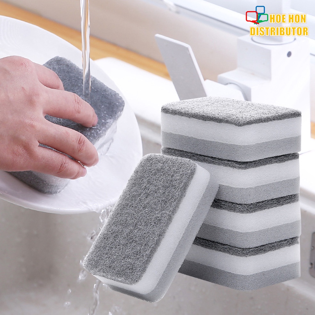 Multipurpose Dishwashing Sponge 2 Sided Scouring Pad Heavy Duty ...