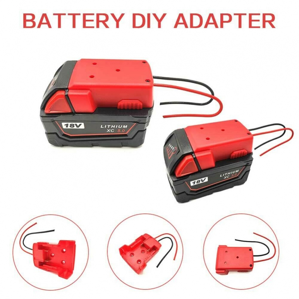 DIY For Milwaukee-M18 USB Charger Battery-Adapter Led Light 18V Power ...