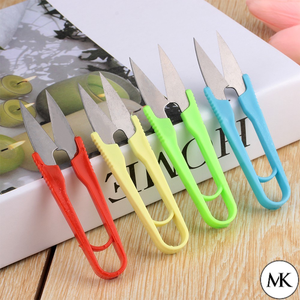MK 1Pcs Random Stainless Steel Stitch U-Shape Use Scissors Snip Thread ...