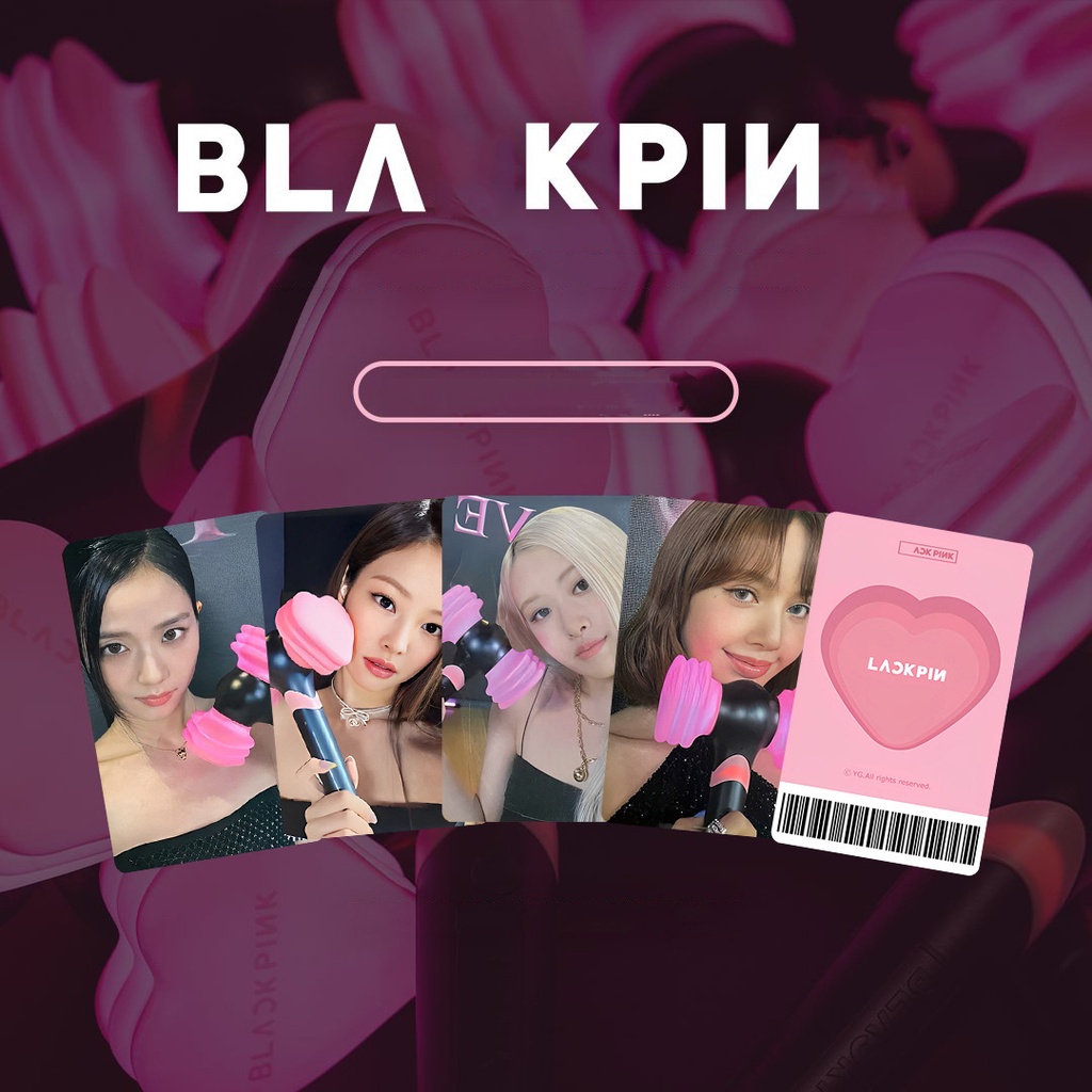 4pcs/set BP 4th Generation Lightstick Hammer Ver 2 EVENT Photocard Lomo ...