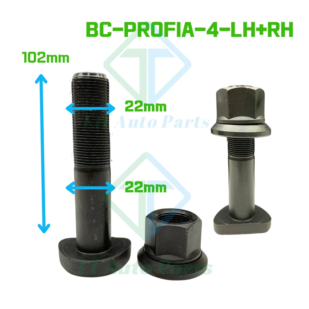 Hub Bolt With Nut / Hab Bolt Hitam (22mm x 110mm) (Belakang/Rear) Skru ...